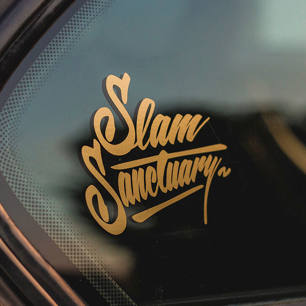 Logo Sticker - GOLD – Slam Sanctuary